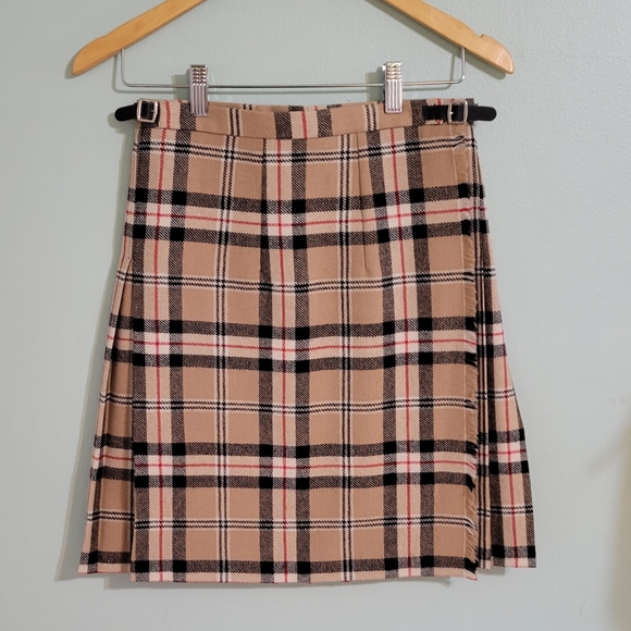 Vintage Skirts Vintage Kilt Burberry Tartan Plaid 0 Wool Made In Ireland Cobra Kilt Skirt